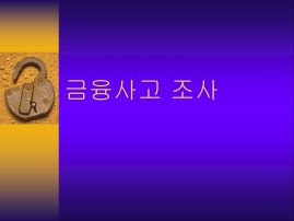 [사회과학] 금융사고 조사-1페이지