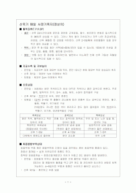 산욕기 매일 사정기록지-1페이지