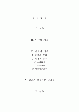 인간과 환경과의 관계성-1페이지