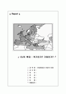 유럽확대, 위기인가 기회인가-1페이지