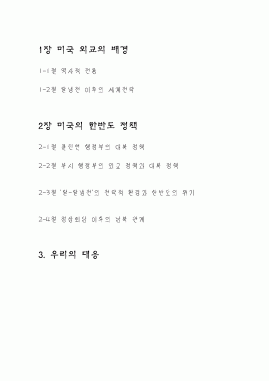 21세기 미국의 외교정책과 한반도정책-1페이지