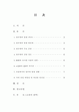 분자세포생물학 topic(광우병)에 대해-1페이지