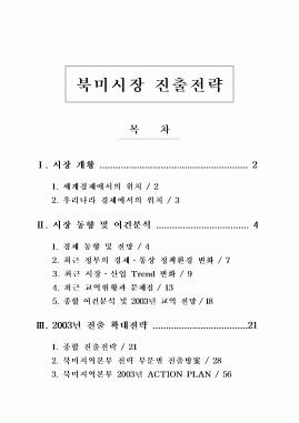 북미시장 진출전략-시장침투전략-1페이지