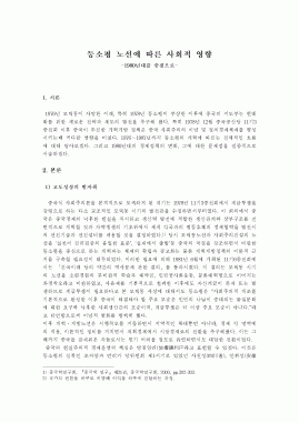 등소평 노선에 따른 사회적 영향-1페이지