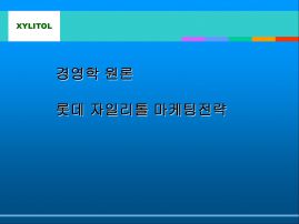 경영학 원론(롯데 자일리톨 마케팅전략)-1페이지