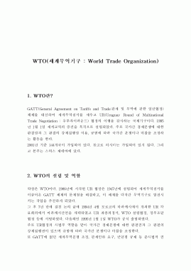 WTO(세계무역기구 : World Trade Organization)-1페이지