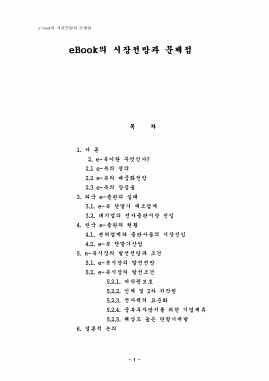 eBook의 시장전망과 문제점-1페이지