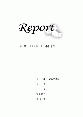 금속 재료 실험 레포트 ( 도금반응 페러데이 법칙)-1페이지