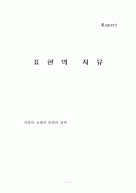 표현의 자유 [인문과학] -1페이지