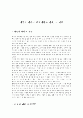 미국의 이라크 침공배경과 전개, 그 이후-1페이지