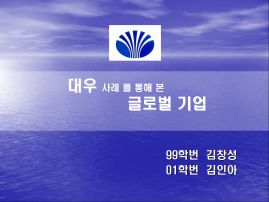 대우 사례로 본 글로벌 기업-1페이지