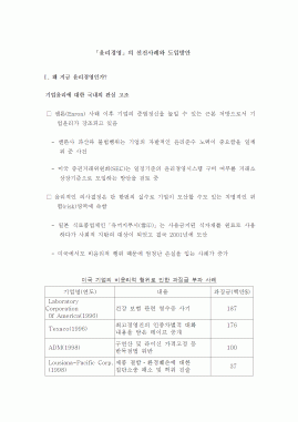 윤리 경영의 선진 사례-1페이지