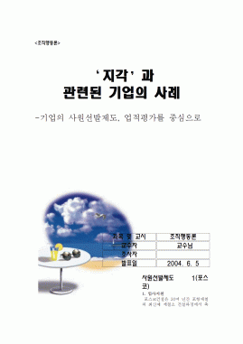 기업의 사원선발제도, 업적평가를 중심으로-1페이지