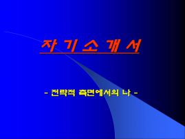 스왓분석을 통해 자신을 소개한 자기소개서-1페이지