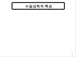 수질공학적 특성-1페이지