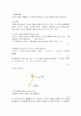 전류와자기장 예비리포트-1페이지