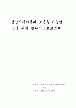 정신지체아동-1페이지