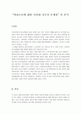 범죄소년에 대한 시설내 처우의 문제점-1페이지