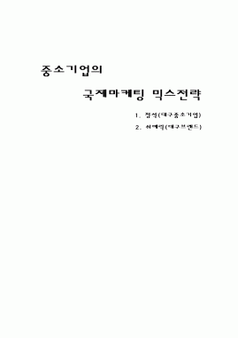  중소기업의 국제 마케팅 믹스 전략 (대구 지역 - 쉬메릭, 청석)-1페이지