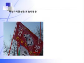 비정규직의 실태와 관리방안-1페이지