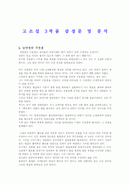 [고소설]3작품 감상문(구운몽, 양반전, 춘향전)-1페이지