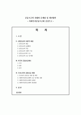 공동모금의 실태와 문제점 및 개선방안-1페이지