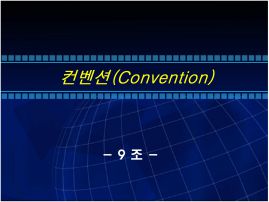 컨벤션(Convention)-1페이지