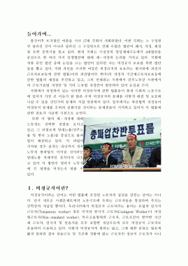 비정규직보호법안개정의 제문제점 분석-1페이지