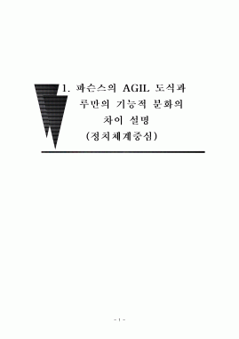 구조기능주의와 기능구조주의-1페이지