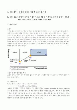 초임계 실험 결과 보고서-1페이지