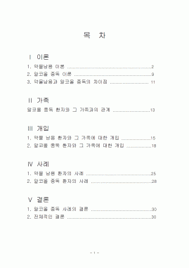 악물중독과 약물남용의 사회복지적 개입과 사례-1페이지