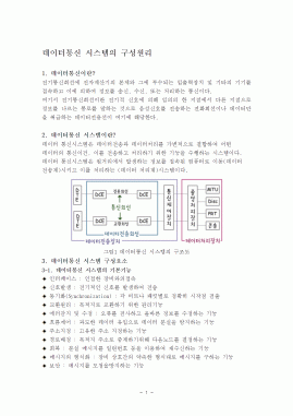 데이터통신 시스템-1페이지