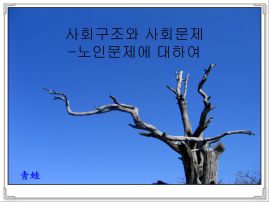 노인문제에 대하여-1페이지