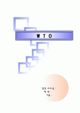 세계무역기구(WTO)-1페이지