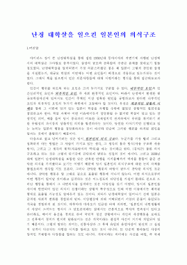 난징대학살의 원인과 일본인의 의식 구조분석-1페이지