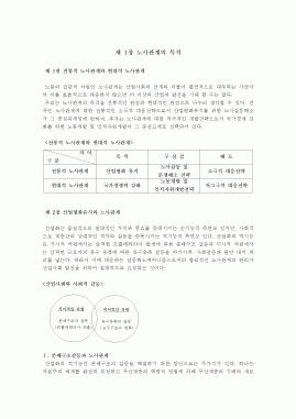 노사관계론- 노사관계에 대한 분석적 이해와 노동조합-1페이지