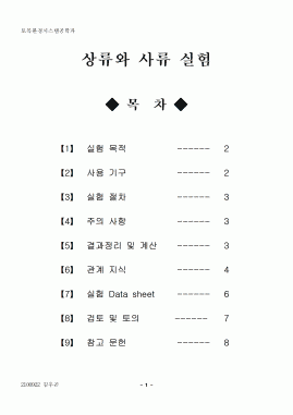 수리레포트-상류&사류-1페이지