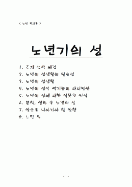 노년기의 성-1페이지