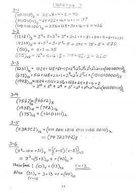 Computer System Architecture - M. Moris Mano chapter3 연습문제 풀이-1페이지