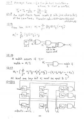 Computer System Architecture - M. Moris Mano chapter12 연습문제 풀이-1페이지