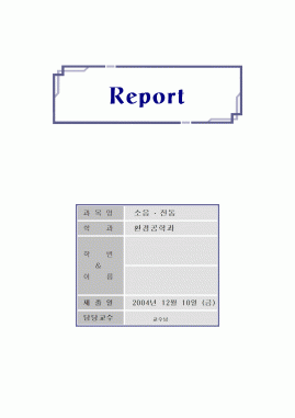 소음측정 보고서-1페이지