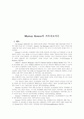 Murray Bowen의 가족치료이론-1페이지