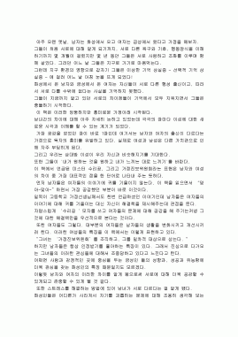 화성에서 온 남자 금성에서 온 여자를 읽고 작성한 자료입니다.-1페이지