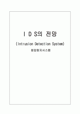 I D S의 전망-1페이지