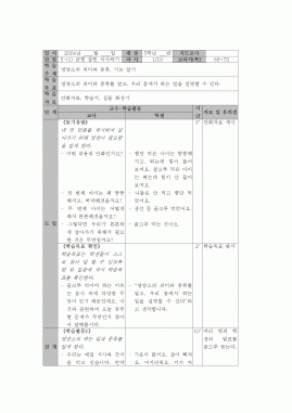 [사범/법학] 초등학교 실과 5학년 균형잡힌 식사하기 지도안 -1페이지