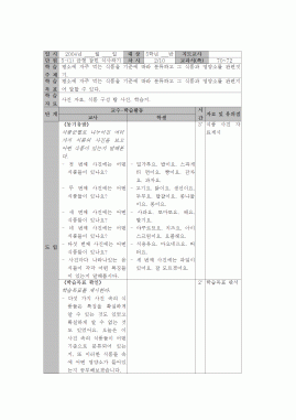 초등학교 실과 5학년 균형잡힌 식사하기 지도안 [사범/법학]-1페이지