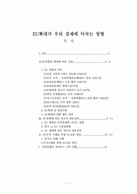 EU확대가 우리 경제에 미치는 영향-1페이지