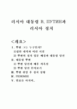 뿌친과 러시아 정치-1페이지