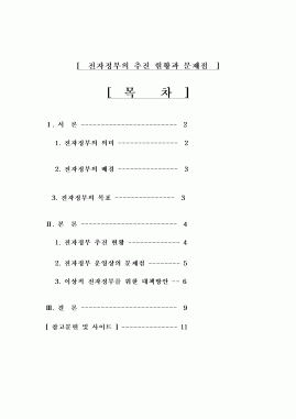 전자정부에 대한 고찰-1페이지