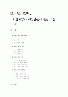 청소년 왕따, 그 문제점과 해결방안에 관한 고찰-1페이지